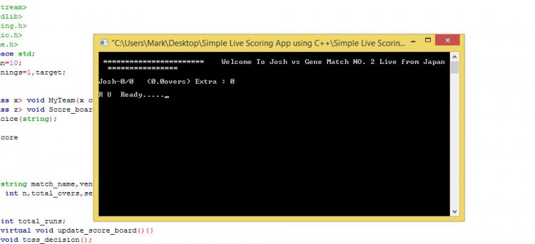 Simple Live Scoring App using C++ with Free Source Code | SourceCodester